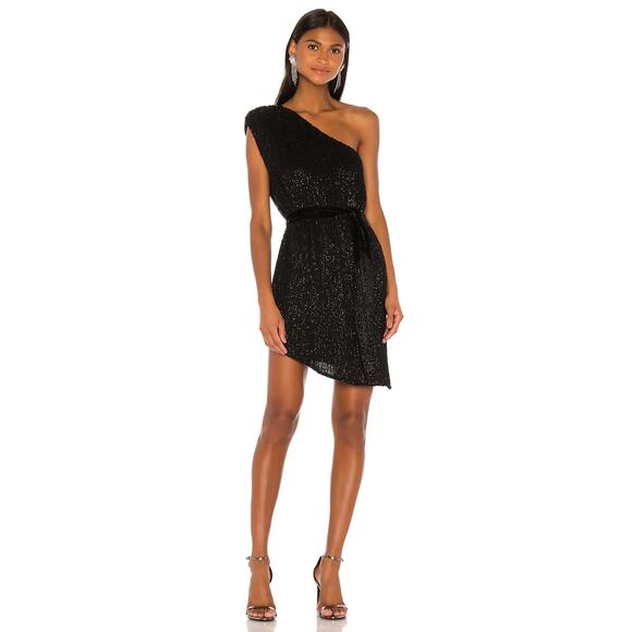 Retrofete | Dresses | Retrofete Ella One Shoulder Mini Dress Sequin ...